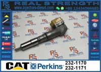 China Perkins original Perkins 232-1170 Diesel Common Rail Fuel Injector 10R-1267 for 3412 3412E Engine new injector original new injector for sale
