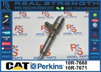 China Perkins original Perkins 10R-7668 Common Rail Diesel Fuel Injector for C6.6 Engine Excavator Spare Parts new injector original new injector for sale
