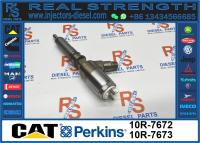 China Perkins original 10R-7672 Engine Parts Injector 320-0677 10R7671 Common Rail Diesel Fuel Injector for C4.4 C6.6 Excavator 320D  original new injector for sale