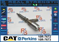 China Perkins original 10R-7672 Engine Parts Injector 320-0677 10R7671 Common Rail Diesel Fuel Injector for C4.4 C6.6 Excavator 320D  original new injector for sale