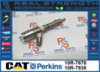 China Perkins original 10R-7676 Diesel Engine Common Rail Fuel Injector for Perkins C4.2 C6.4 Construction Machinery Replacement for OEM original new injector for sale