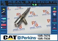China Perkins original 10R-7676 Diesel Engine Common Rail Fuel Injector for Perkins C4.2 C6.4 Construction Machinery Replacement for OEM original new injector for sale