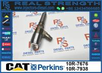 China Perkins original 10R-7676 Diesel Engine Common Rail Fuel Injector for Perkins C4.2 C6.4 Construction Machinery Replacement for OEM original new injector for sale