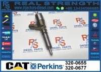China Perkins original Perkins 320-0655 Common Rail Diesel Fuel Injector Assembly for C6.6 C4.2 C6.4 Excavator 10R-7674 2645A751 new injector original new injector for sale