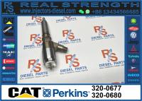 China Perkins original  320-0677 Diesel Fuel Injector Assembly for C4.4 C6.6 Engine 320D 323D Excavator Spare Parts 10R-7671 2645A746 original new injector for sale