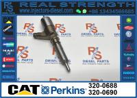 China Perkins original  320-0688 Common Rail Injector for C6.6 C6.4 Engine 320D D6N Excavator Diesel Fuel Injector Replacement for OEM  original new injector for sale