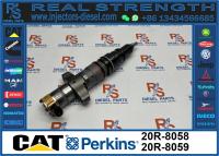 China Perkins original 20R-8058 20R8058 Diesel Common Rail Fuel Injector for C7 C9 Engine 320D 323D Truck Replacement for OEM original new injector for sale