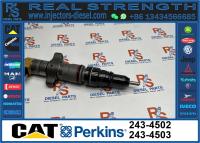 China Perkins original Perkins 243-4502 Common Rail Diesel Fuel Injector for C7 C9 Engine Excavator Parts 10R-4763 new injector original new injector for sale