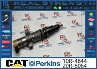 China Perkins original 10R-4844 Fuel Injector Common Rail for C7 C9 Diesel Engine Excavator Replacement for OEM 387-9433 328-2578  original new injector for sale