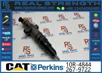 China Perkins original 10R-4844 Fuel Injector Common Rail for C7 C9 Diesel Engine Excavator Replacement for OEM 387-9433 328-2578  original new injector for sale