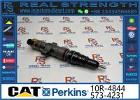China Perkins original 10R-4844 Fuel Injector Common Rail for C7 C9 Diesel Engine Excavator Replacement for OEM 387-9433 328-2578  original new injector for sale