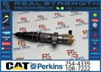 China Perkins original 254-4339 Common Rail Diesel Engine Fuel Injector for C9 E330D 330 Excavator 10R7222 387-9434 387-9432 328-2580 328-2576 original new injector for sale