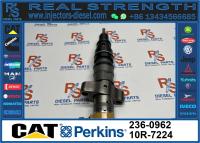 China Perkins original  236-0962 Common Rail Fuel Injector 10R7224 10R-7224 235-2888 for C-9 330C 637G E330C 330CL Excavator Diesel Parts  original new injector for sale