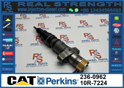 China Perkins original  236-0962 Common Rail Fuel Injector 10R7224 10R-7224 235-2888 for C-9 330C 637G E330C 330CL Excavator Diesel Parts  original new injector for sale