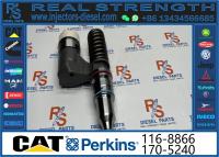 China Perkins original  116-8866 Common Rail Fuel Diesel Injector for C12 3176B Engine Excavator Spare Parts 194-5080 170-5252  original new injector for sale
