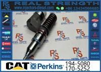 China Perkins original  194-5080 Common Rail Fuel Diesel Injector for C10 C12 345B Excavator Engine Parts 170-5252 10R-0963 194-5083  original new injector for sale