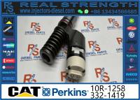 China Perkins original  10R-1258 Common Rail Fuel Injector for C10 C11 C12 C13 Engine Construction Machinery Parts Replacement for OEM 212-3468 170-5242 original new injector for sale