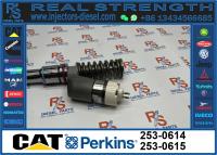 China Perkins original Perkins 253-0614 Common Rail Fuel Injector Replacement for Perkins C15 Excavator E365C E374D new injector original new injector for sale