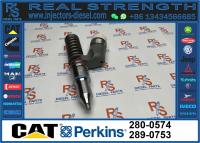 China Perkins original  280-0574 Diesel Fuel Injector Common Rail Injector for C15 C18 Engine Excavator Construction Machinery Parts 253-0615 291-5911 10R-8989 original new injector for sale