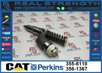 China Perkins original  355-6110 Common Rail Fuel Injector 10R-0956 235-1400 253-0615 20R-8047 for C15 Engine E365C E374D Excavator Truck  original new injector for sale