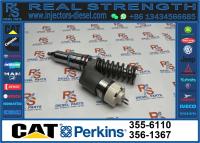 China Perkins original  355-6110 Common Rail Fuel Injector 10R-0956 235-1400 253-0615 20R-8047 for C15 Engine E365C E374D Excavator Truck  original new injector for sale