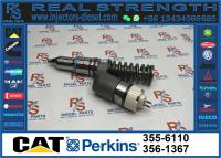 China Perkins original  355-6110 Common Rail Fuel Injector 10R-0956 235-1400 253-0615 20R-8047 for C15 Engine E365C E374D Excavator Truck  original new injector for sale