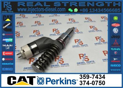China Perkins original Perkins 359-7434 Fuel Injector for C15 C18 Diesel Engine Excavator Truck new injector original new injector for sale