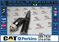 China Perkins original Perkins 359-7434 Fuel Injector for C15 C18 Diesel Engine Excavator Truck new injector original new injector for sale