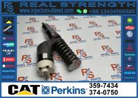 China Perkins original Perkins 359-7434 Fuel Injector for C15 C18 Diesel Engine Excavator Truck new injector original new injector for sale