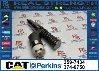 China Perkins original Perkins 359-7434 Fuel Injector for C15 C18 Diesel Engine Excavator Truck new injector original new injector for sale