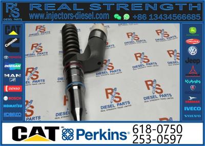 China Perkins original Perkins 618-0750 Fuel Injector Assy Replacement for OEM C15 C18 C27 C32 3406E Excavator E365C 374D new injector original new injector for sale