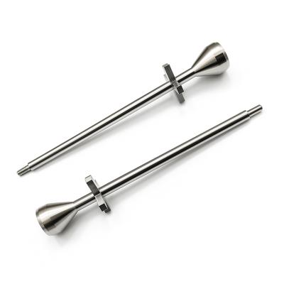 China Cnc Turning Parts 316l Stainless Steel Long Tapered Shaft With Threads for sale
