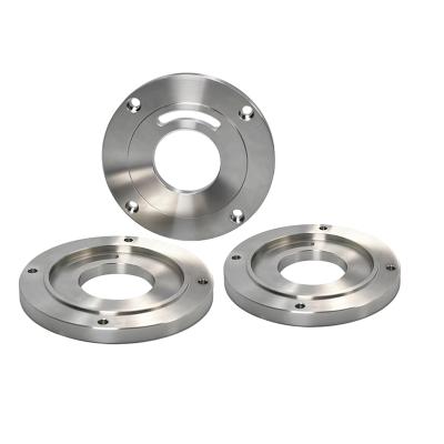 China Custom CNC 304 Stainless Steel Turned Parts Precision Flange Ring Part for sale
