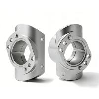 China Machined CNC Milling Parts 6061‑T6 Aluminum Flange Joint Housing Tubular Mechanical Component for sale