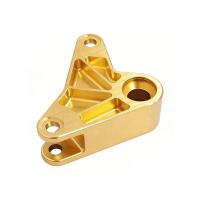China Aluminum CNC Milling Parts Gold Anodized Precision Parts Polish Painting for sale