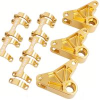 China Aluminum CNC Milling Parts Gold Anodized Precision Parts Polish Painting for sale