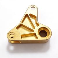 China Aluminum CNC Milling Parts Gold Anodized Precision Parts Polish Painting for sale