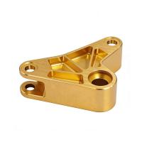 China Aluminum CNC Milling Parts Gold Anodized Precision Parts Polish Painting for sale