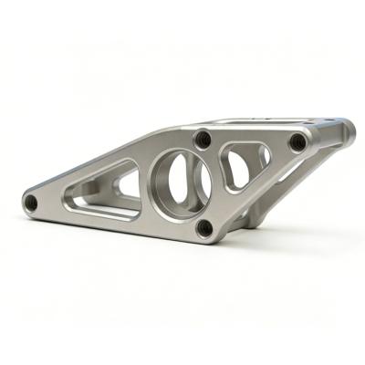China Milled LightWeight 5 Axis Cnc Machine Parts  Aluminum Bracket Hollow Cut Out for sale