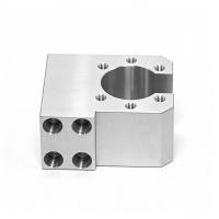 China CNC Milling Aluminum Mounting Block Precision U‑Shape Mechanical Clamp Housing Component for sale