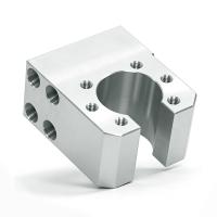 China CNC Milling Aluminum Mounting Block Precision U‑Shape Mechanical Clamp Housing Component for sale