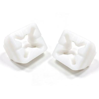 China Precision Four Way Custom Machined Plastic Parts Pom Cnc Natural White for sale