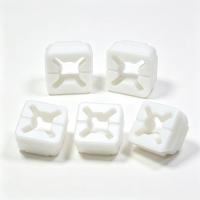 China Precision Four Way Custom Machined Plastic Parts Pom Cnc Natural White for sale