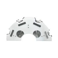 China White UPE CNC Milling Rotary Turret Segment Machined Plastic Parts Multi Axis OEM for sale