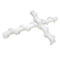 China OEM Plastic CNC Machining Parts White UPE Turn Milling Composite Screw Rod Machinery Spare Part for sale