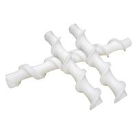 China OEM Plastic CNC Machining Parts White UPE Turn Milling Composite Screw Rod Machinery Spare Part for sale