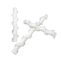 China OEM Plastic CNC Machining Parts White UPE Turn Milling Composite Screw Rod Machinery Spare Part for sale