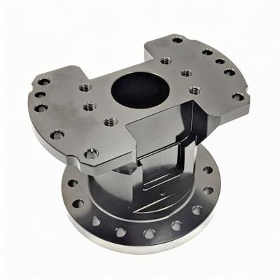 China Multi Port Precision  5 Axis CNC Machining Parts Milled Complex Flange Housing for sale