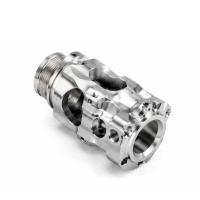 China 316L Stainless Steel Medical Fluid Control Valve Body Custom 5 Axis CNC Machined for sale