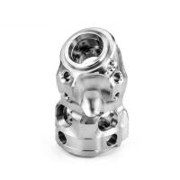 China 316L Stainless Steel Medical Fluid Control Valve Body Custom 5 Axis CNC Machined for sale